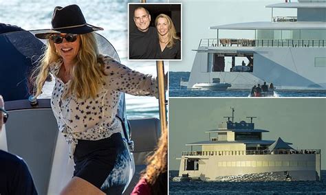 Steve Jobs Widow Laurene 59 Shuttles Back To Her 120m Luxury Yacht