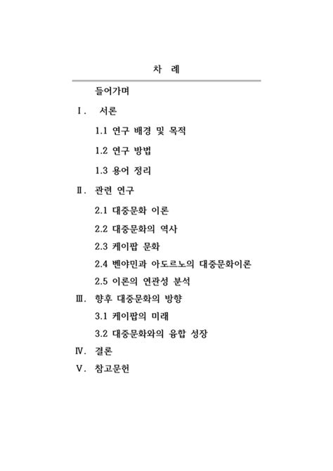 문화의이해대중문화 이론에 근거한 케이팝 문화의 성장 및 미래에 대한 이해 및 방향 대중문화 가제 인문교육
