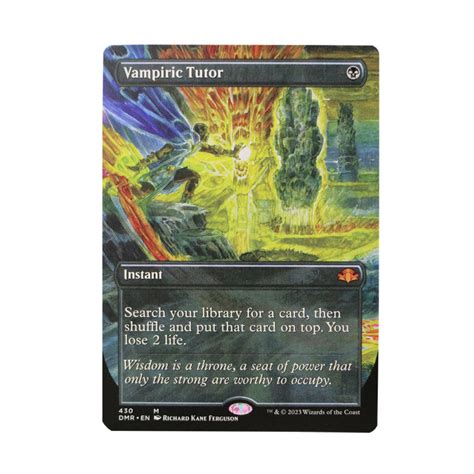 Vampiric Tutor Dominaria Remastered DMR Mtg Proxy Magic The Gathering Proxies Cards Gp