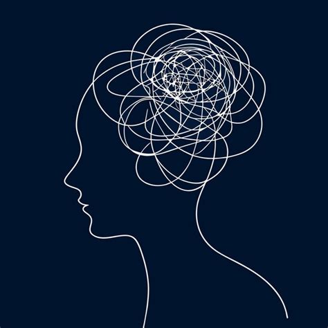 Premium Vector Human Head With Confusion Of Thoughts In Continuous