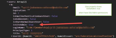 Issiteadmin User Property Shows False When I Have Read Access · Issue