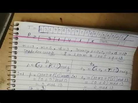Rabin Karp Algorithm In Design And Analysis Of Algorithm Part YouTube