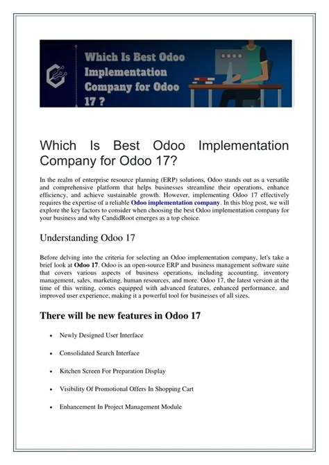Ppt Which Is Best Odoo Implementation Company For Odoo 17 Powerpoint Presentation Id12658844