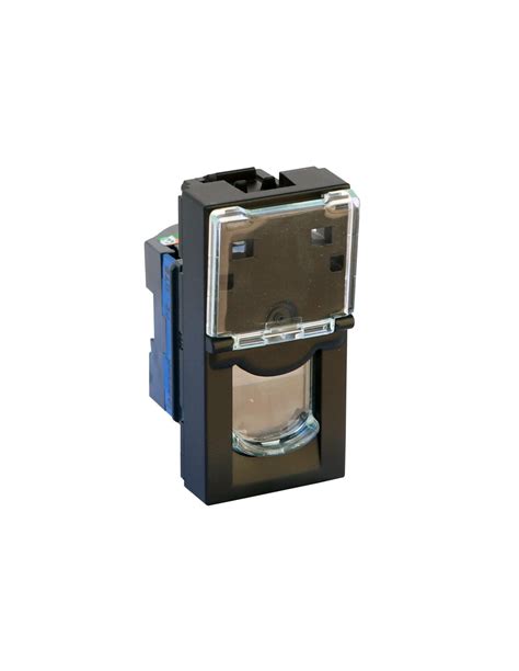 Prise RJ catégorie UTP Mosaic module noir mat LEGRAND L