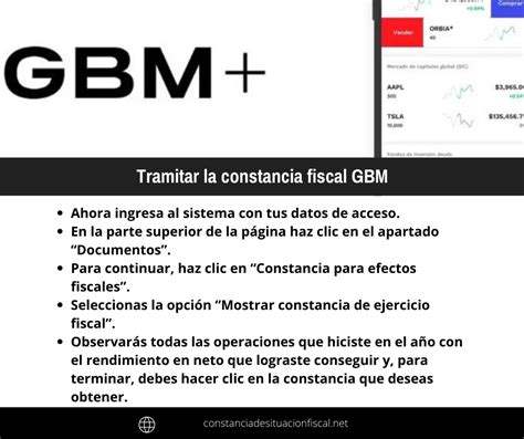 Constancia Fiscal GBM Tutorial Paso A Paso