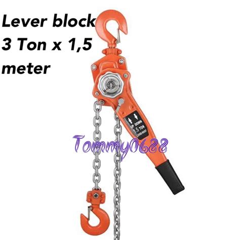 Jual Lever Block 3 Ton X 1 5 Meter Lever Hoist 3 Ton X 11 2 Meter