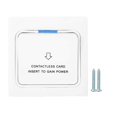 Power Key Card Sensor Electricity Recognition Switch Panel For Hotel