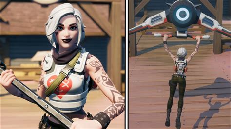 Fortnite Leaked Tess Skin Gameplay Tess Bundle In Game Youtube
