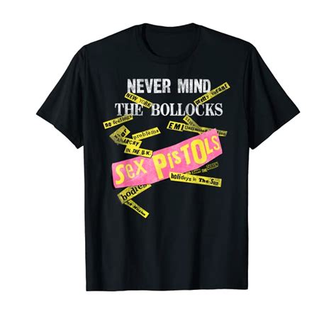 Sex Pistols Official Never Mind The Bollocks Tabs T Shirt