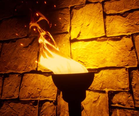 Artstation Torch Fire Ue5 Game Assets