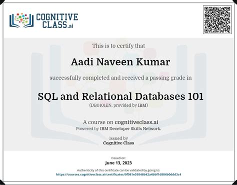 Naveenkumar Aadi On Linkedin Sqlcertification Relationaldatabases