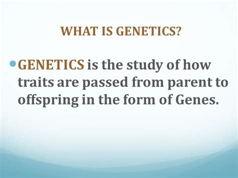 Genetics Definition