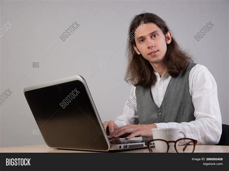 Geek Guy Learning New Image And Photo Free Trial Bigstock
