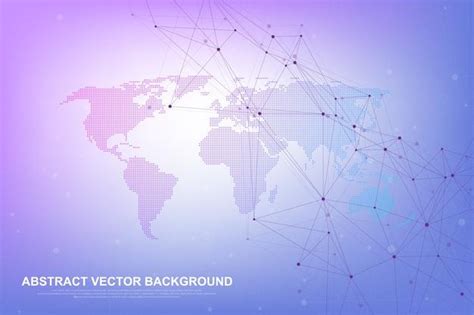 Premium Vector Global Structure Networking And Data Connection