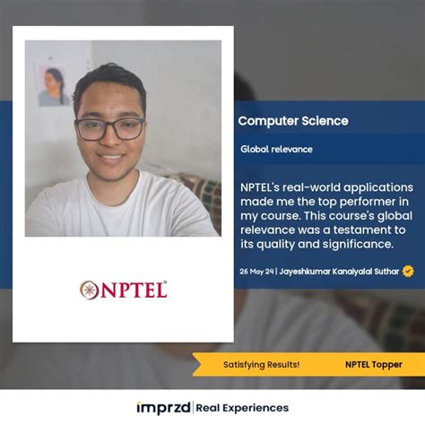 Jayesh Suthar On Linkedin Nptel