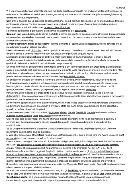 Lezione Introduttiva Di Diritto Pubblico Comparato Docsity
