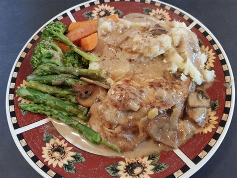 Chicken In A Creamy Mushroom Dijon Sage Sauce Gluten Free