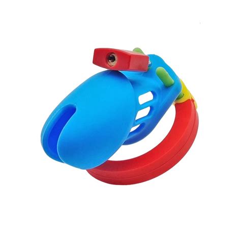 Chastity Cage Silicone V2 Multicolour Small Male Lock Device Abdl