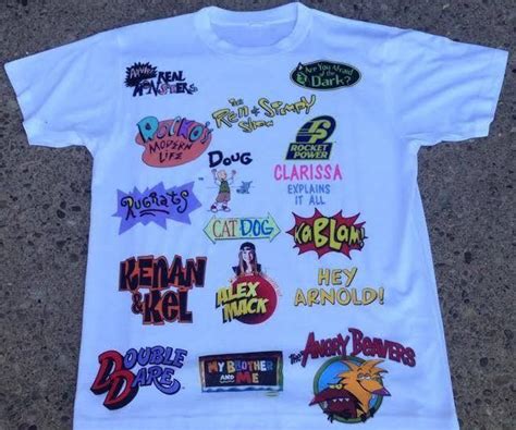 Throwback 90s Nickalodeon Cartoon Shirt Cartoon Shirts