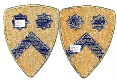 2 Original Ww2 Us Army 2nd Cavalry Division Patches 3939799224