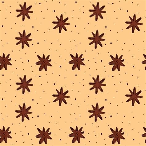 Cinnamon Seamless Pattern With Cinnamon Sticks Bark Background With
