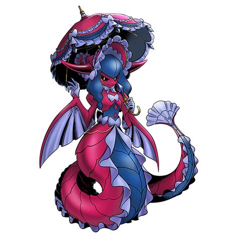 Lamiamon Digimon Digimon Liberator Official Art Blue Scales Bonnet