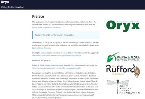 Writing For Conservation Guide Capacity For Conservation