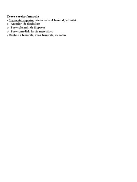 Teaca Vaselor Femurale Pdf