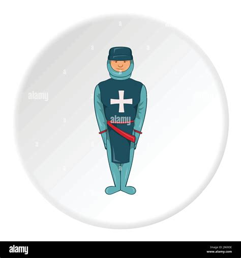 Warrior Crusader Icon Cartoon Style Stock Vector Image And Art Alamy