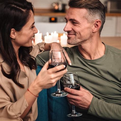 Kieliszki Szklane Do Wina Zestaw X Grawer Ptaki Dla Pary MURRANO