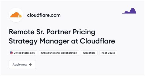 Remote Sr Partner Pricing Strategy Manager Job At Cloudflare Himalayas