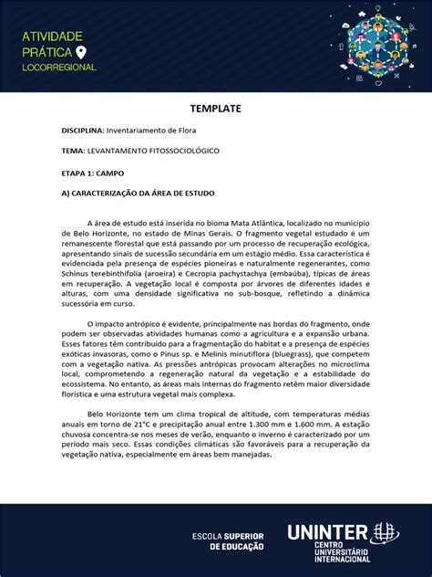 template atividade pratica inventariamento de flora polo pdf