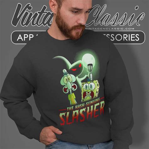 Spongebob Squarepants Shirt Hash Slinging Slasher Vintagenclassic Tee