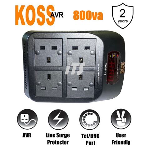 Koss 800va Automatic Voltage Regulator Avr Pl 800z Shopee Malaysia