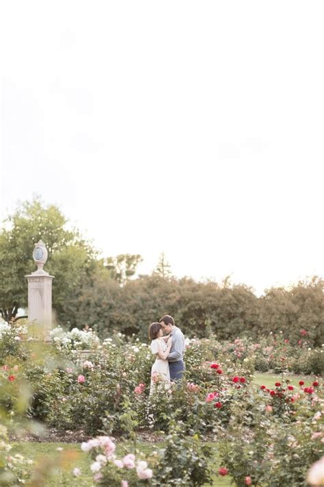 Romantic Rose Garden Engagement