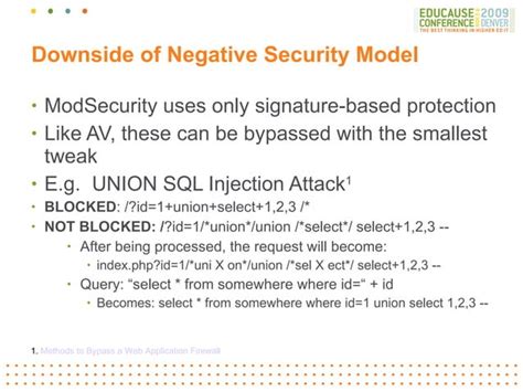 2009 Securing Applications With Web Application Firewalls And Vulnerability Assessments Ppt