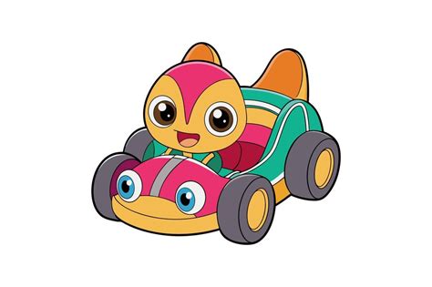 Go Cart Colouring Illustration Image Premium Ai Generated Vector