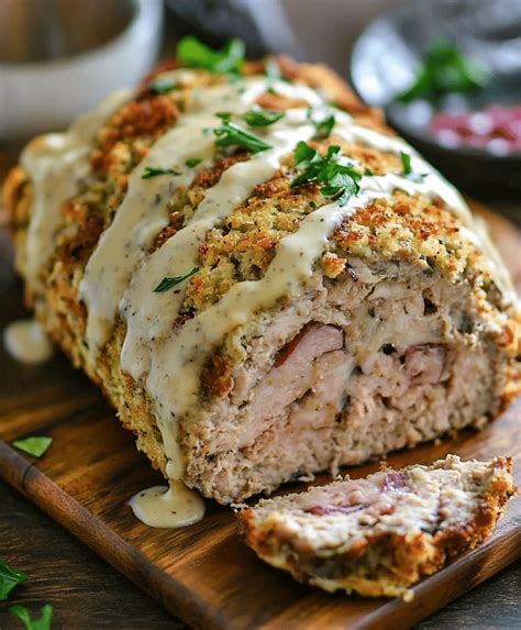Chicken Cordon Bleu Meatloaf Recipe