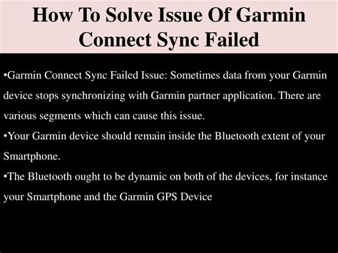 PPT How To Solve Garmin Bluetooth Issues PowerPoint Presentation Free Download ID