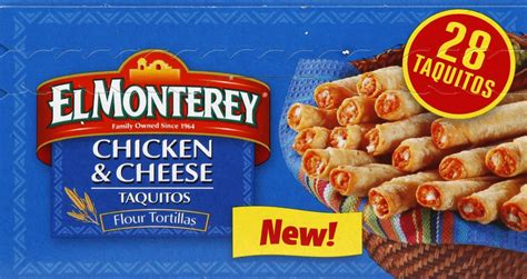 El Monterey Chicken Cheese Flour Tortilla Taquitos 28 Oz Shipt