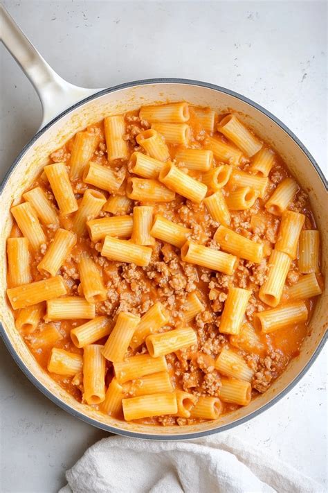 Healthy Ground Pork Pasta Dish