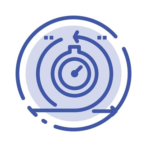 Agile Cycle Development Fast Iteration Blue Dotted Line Line Icon 17994061 Vector Art At Vecteezy