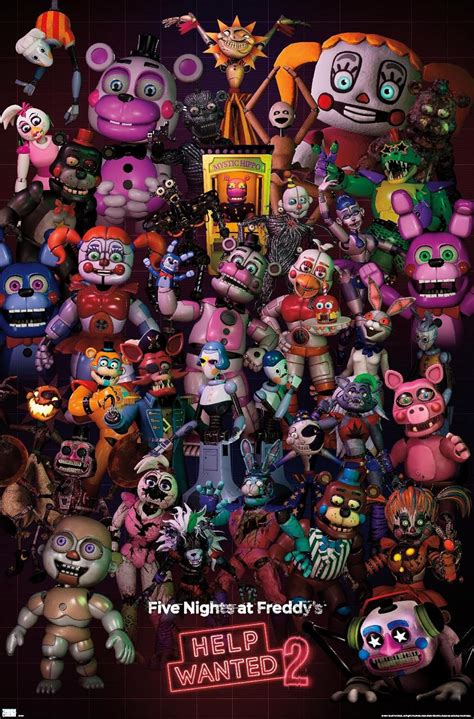Five Nights At Freddys Help Wanted 2 Group Wall Poster Amazon Ca