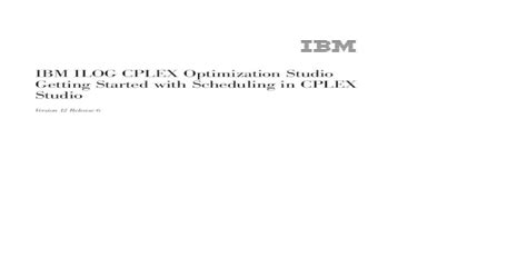 Ibm Ilog Cplex Optimization Studio Lodphil