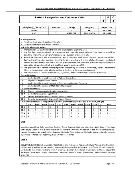 Pattern Recogintion And Computer Vision Handbook Of B Programmes