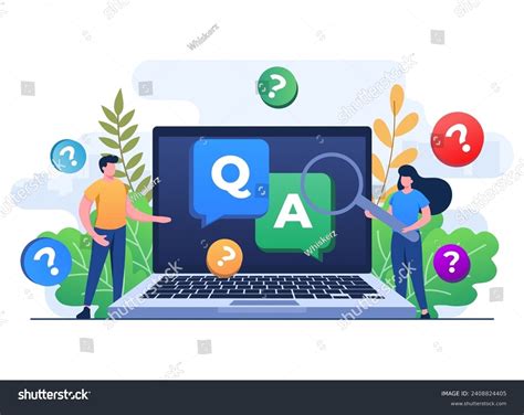 Questions Answers Concept Flat Illustration Vector Stock Vector Royalty Free 2408824405