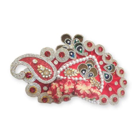 Red Color Pagdi 5″ 12″ Hare Krishna Das