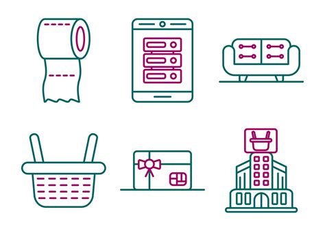 Mall Vector Icon Set 17482687 Vector Art At Vecteezy