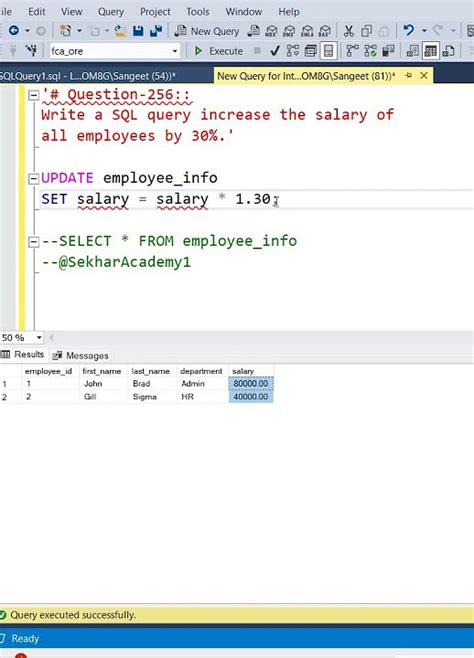 Sql Interview Question 256 Shorts Ytshorts Youtubeshorts Sql