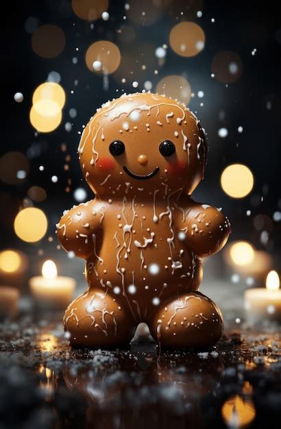 Premium Ai Image Gingerbread Cookie